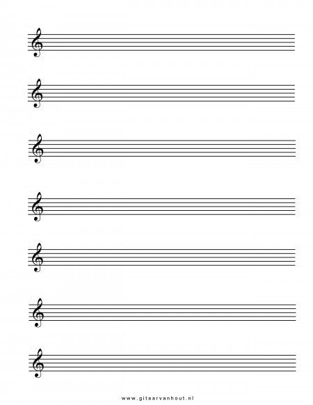 Muziekpapier - GitaarvanHout